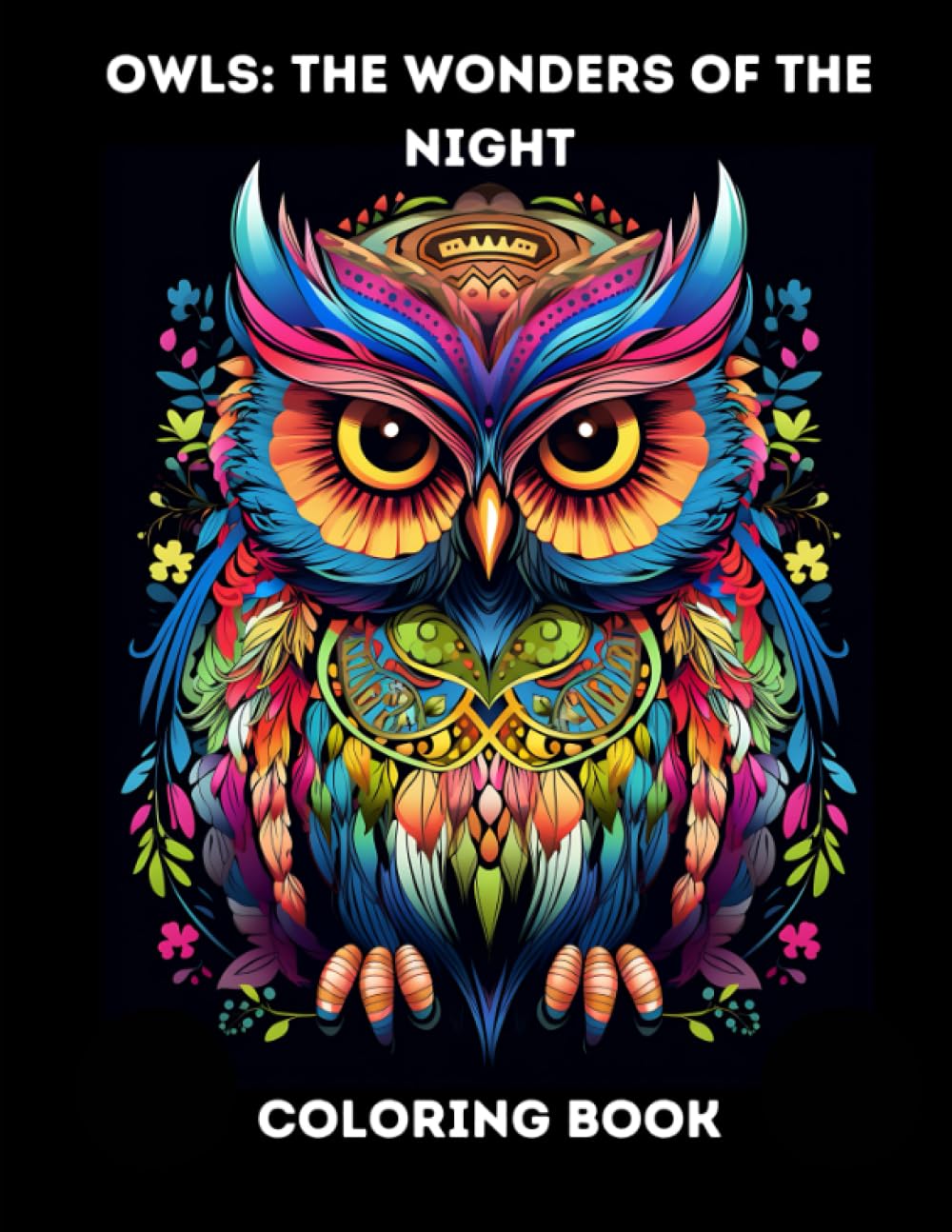 Owls: The Wonders of the Night, Coloring Book: Stress and Anxiety ...