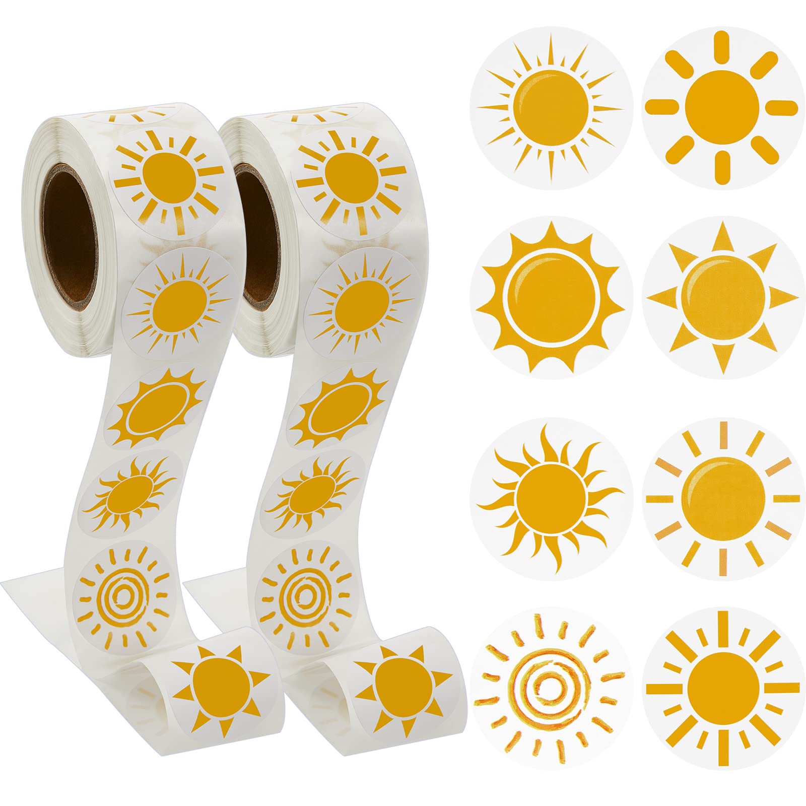 Amazon.com: 2 Rolls 1000 Pcs First Trip Around The Sun Stickers for ...
