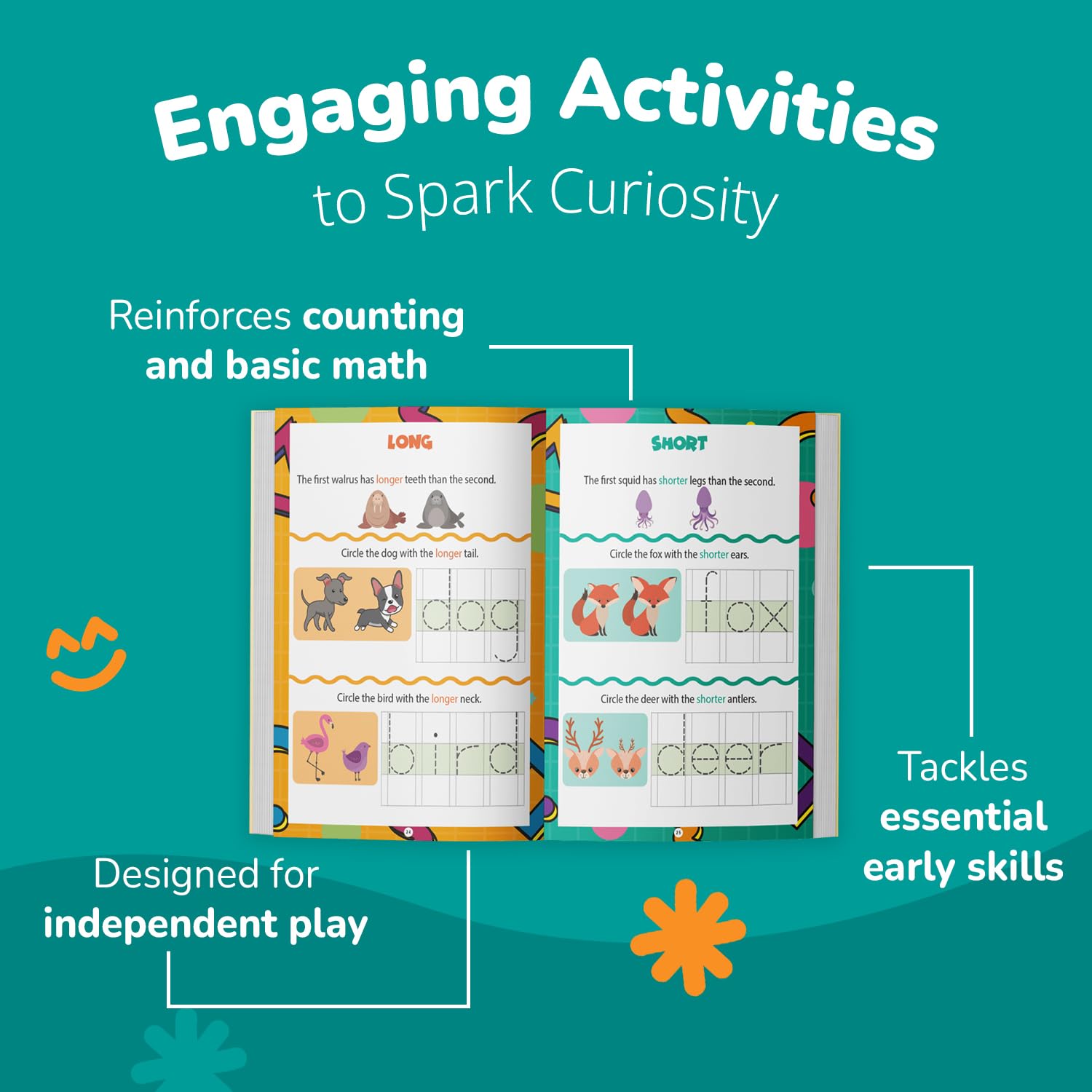 Snapklik.com : Channies Pre-K Activity Book, Preschool Workbook
