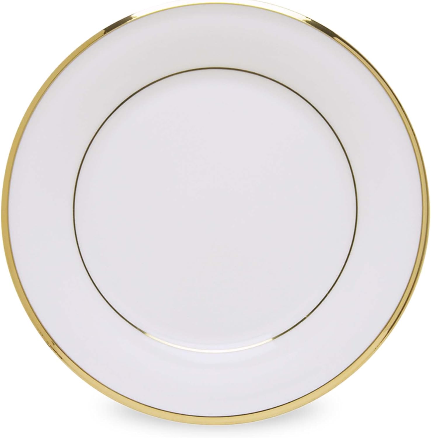 Amazon.com | Lenox Eternal White Bread, Butter Plate, ivory, gold ...