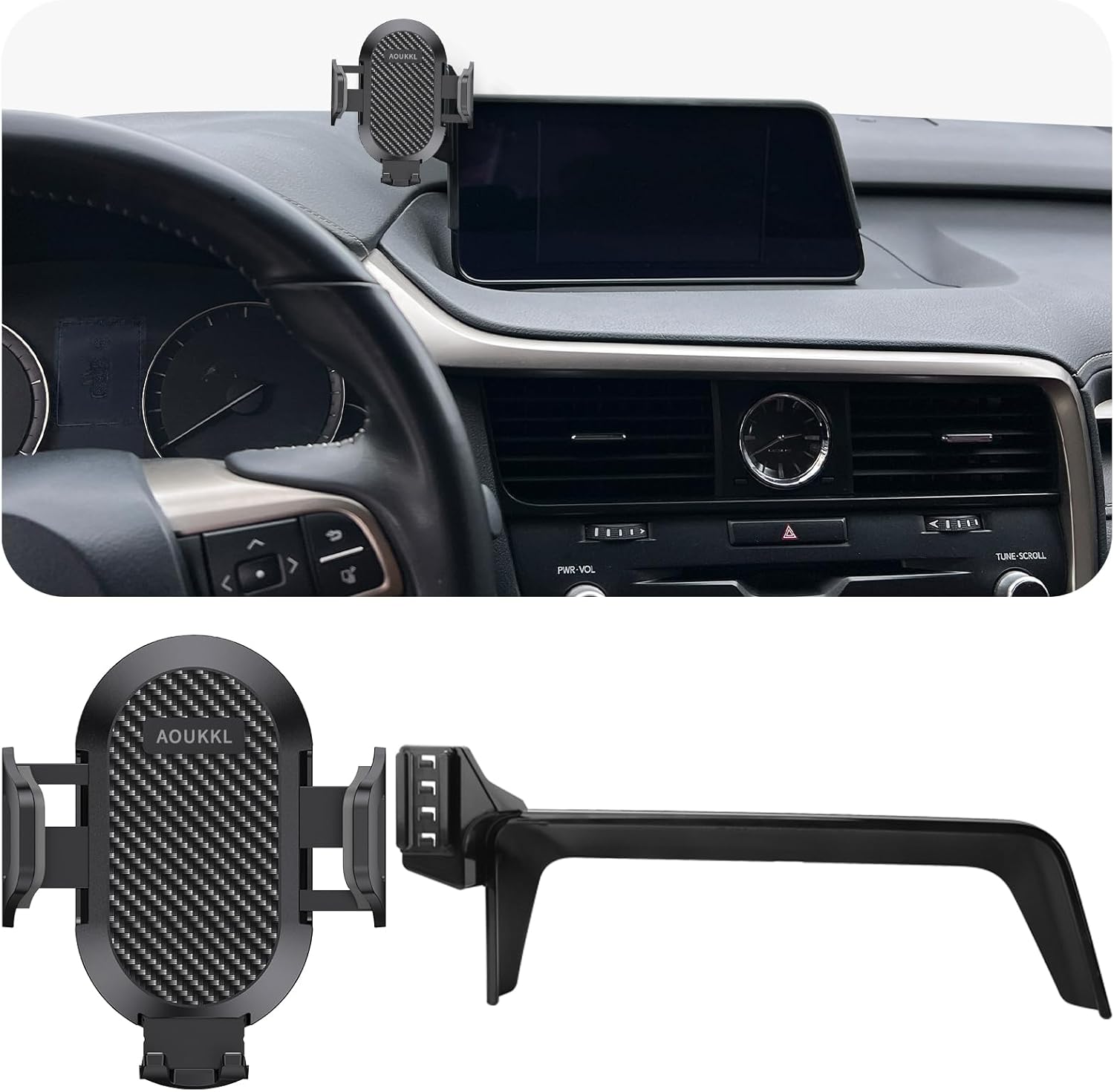 Amazon.com: AOUKKL Car Phone Holder Fits for Lexus RX RX350 / RX350L ...