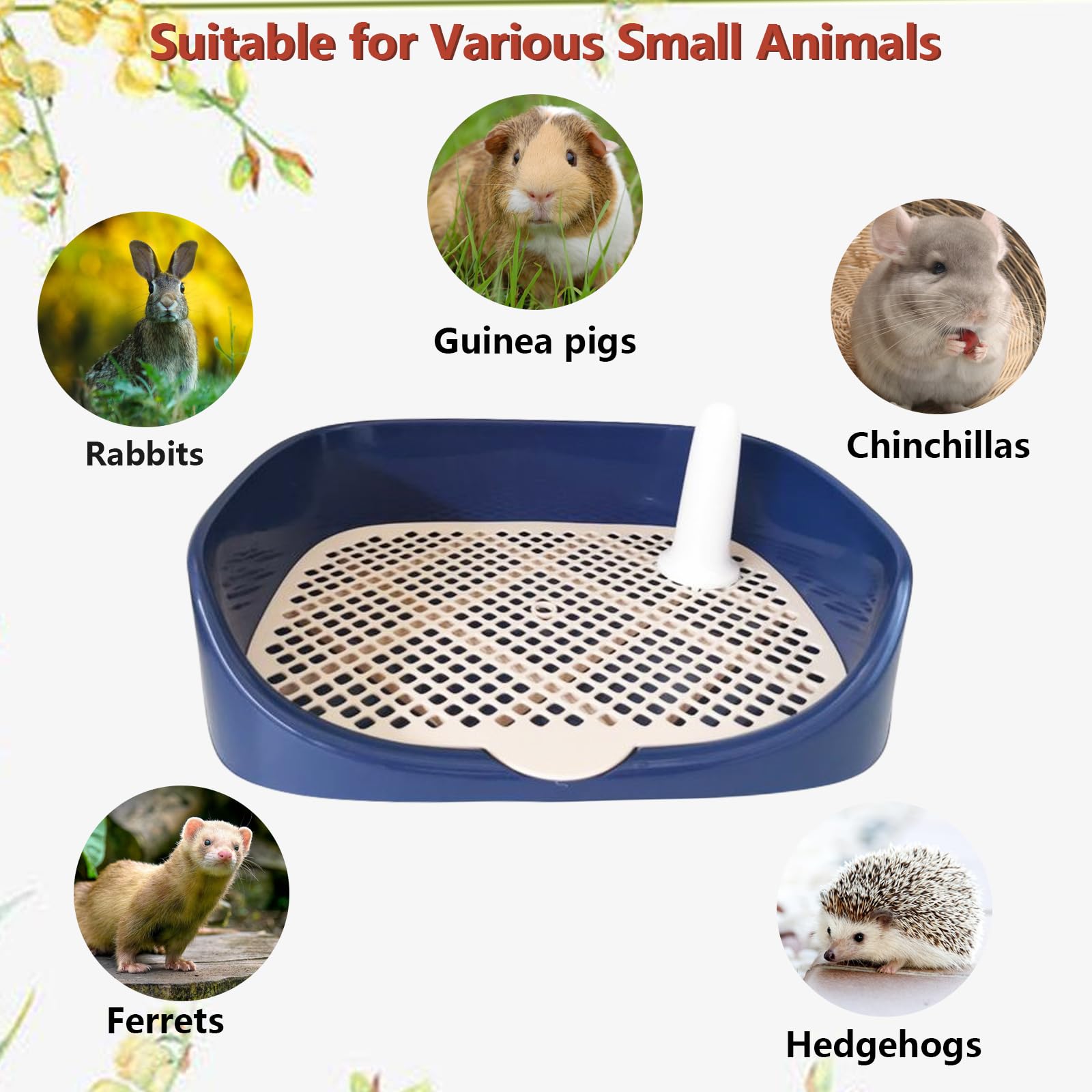 Snapklik.com : Tfwadmx Rabbit Litter Box Guinea Pig Litter Box Pet ...
