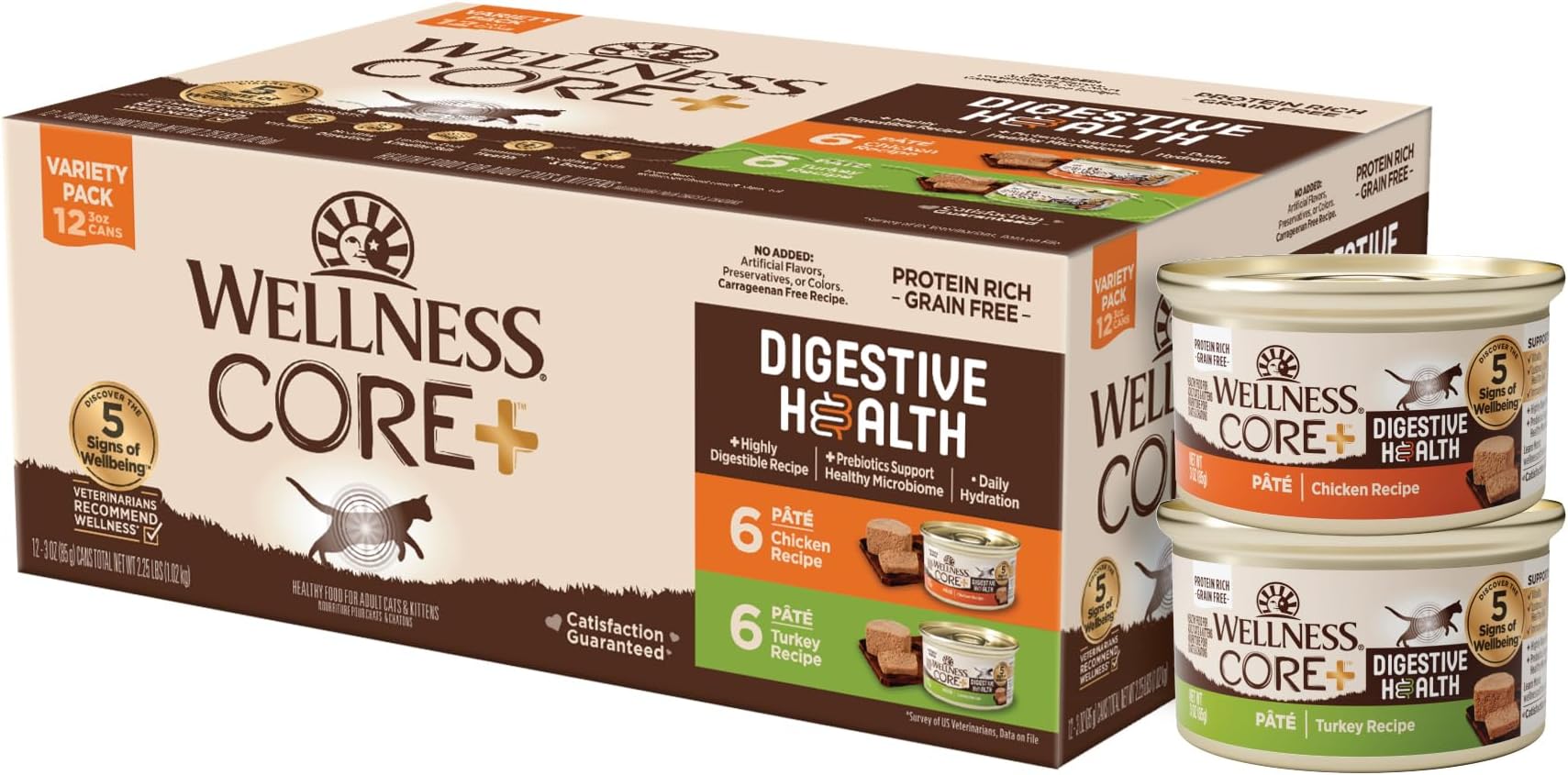 Amazon.com : Wellness Good Kitty Cat Food Canned Variety Pack Pate 12 ...