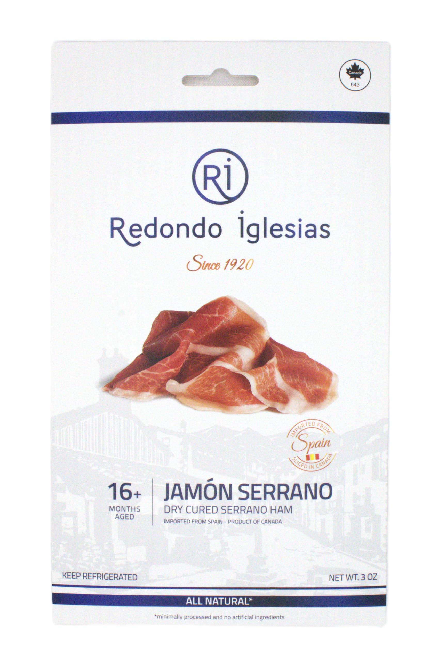 Amazon.com: Serrano Ham Gran Reserva - 3 oz Each - 16 Months Avg Curing ...