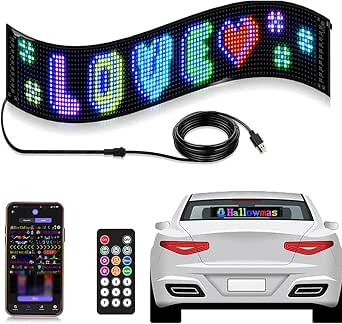 Ultra-Thin Flexible Bluetooth LED Screen, Scrolling Bright Advertising ...