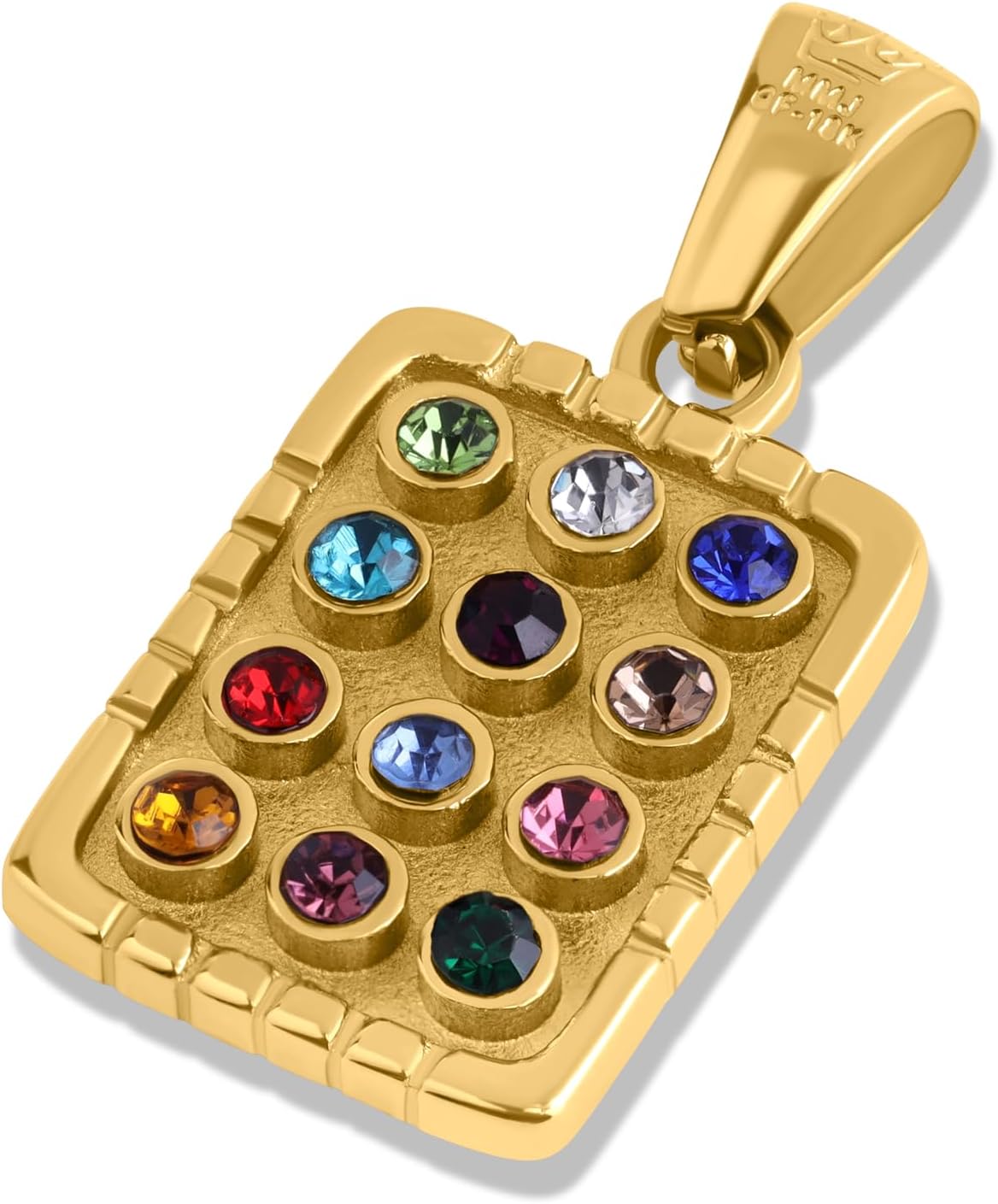 Amazon.com: Gold Filled 18K HIGH PRIESTLY BREASTPLATE Choshen Pendant ...