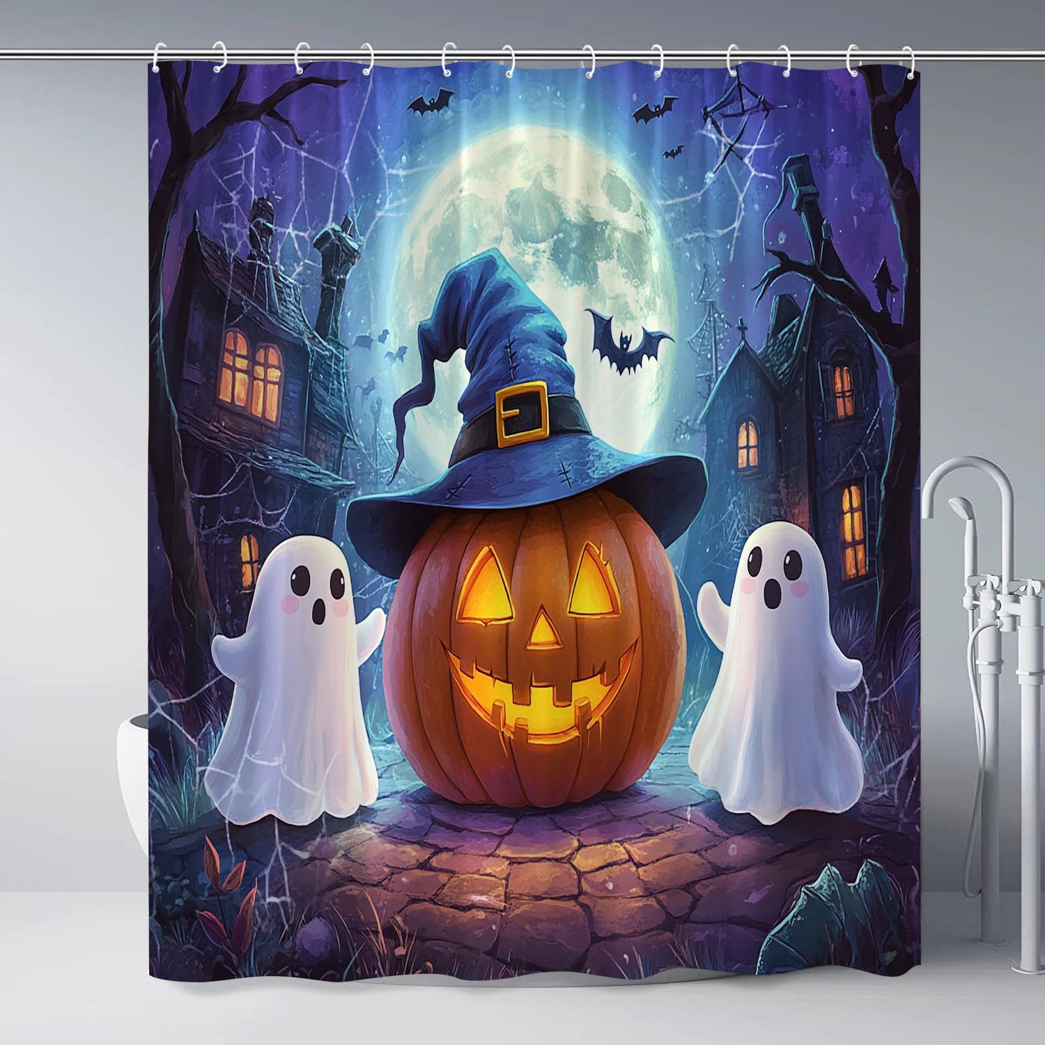 The Farmhouse Ghost Shower Curtain