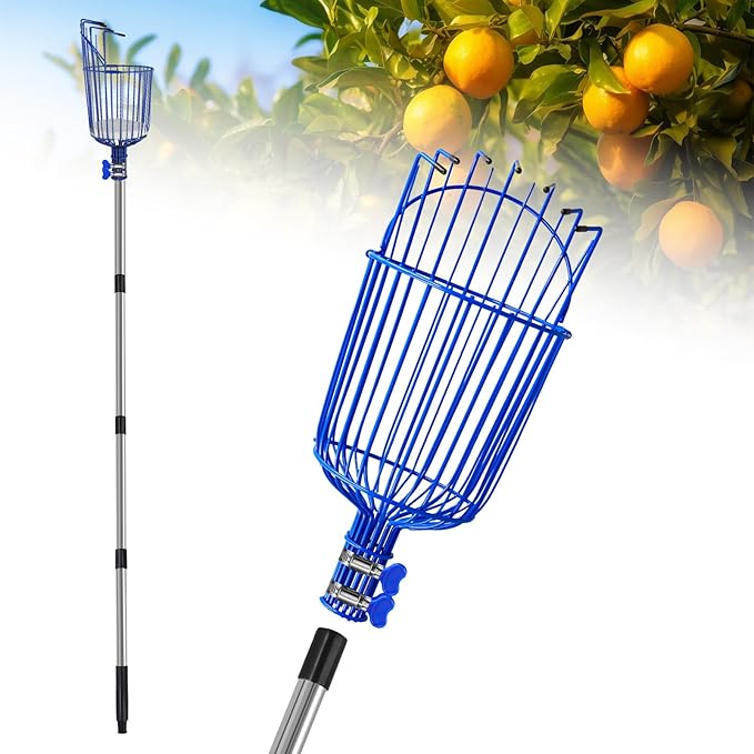 Amazon.com : Ginbel Direct Fruit Picker Pole Tool with Encrypted Fruit ...