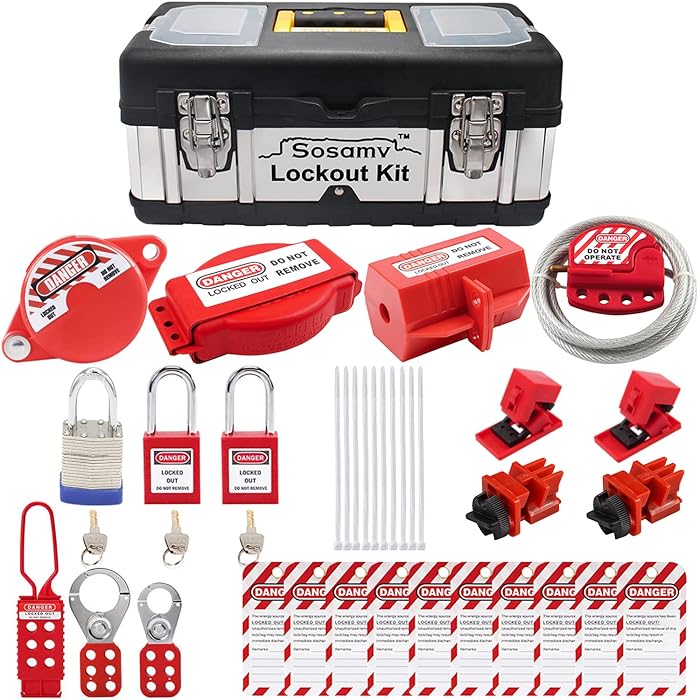 Buy SOSAMV Lockout Tagout Kit – Premium Quality Safety Padlocks, Haps ...