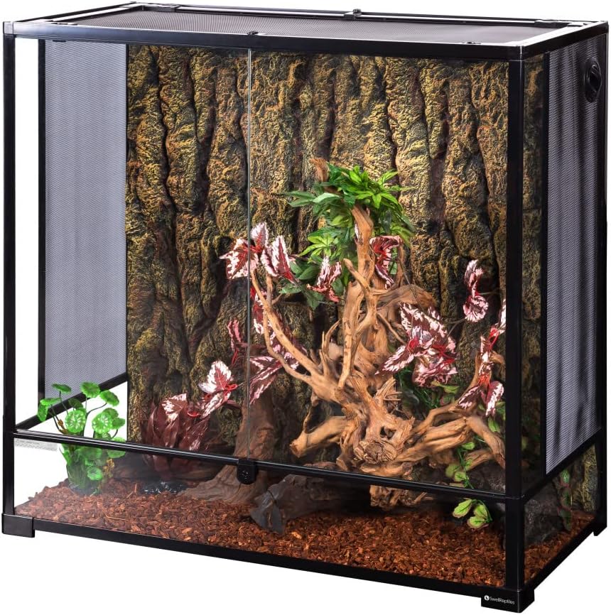 Swell Reptiles Glass Terrarium/Vivarium Tank | Easy Access Port for ...