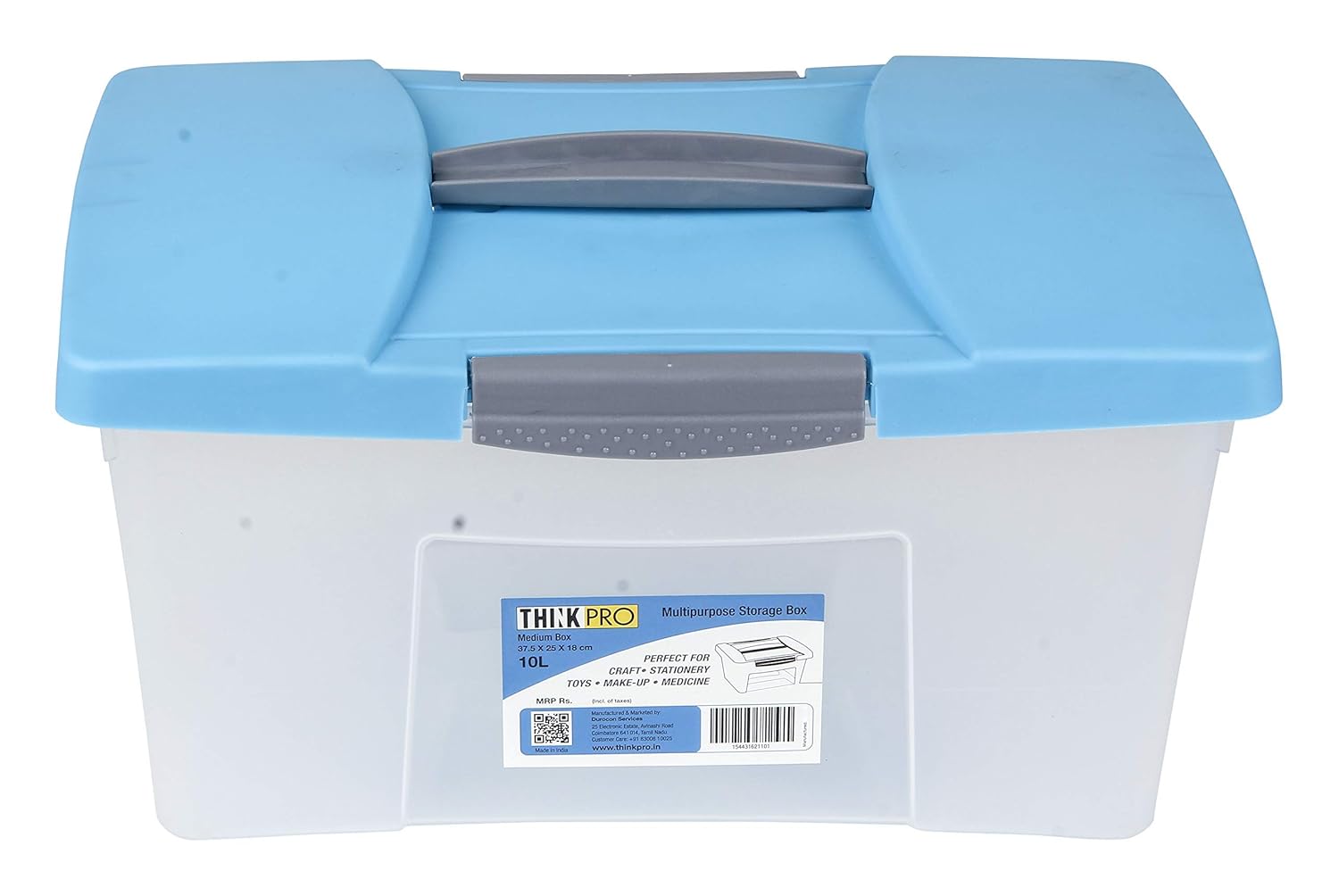 ThinkPro Multipurpose Storage Box (10 L, Medium Size) and Rectangular ...