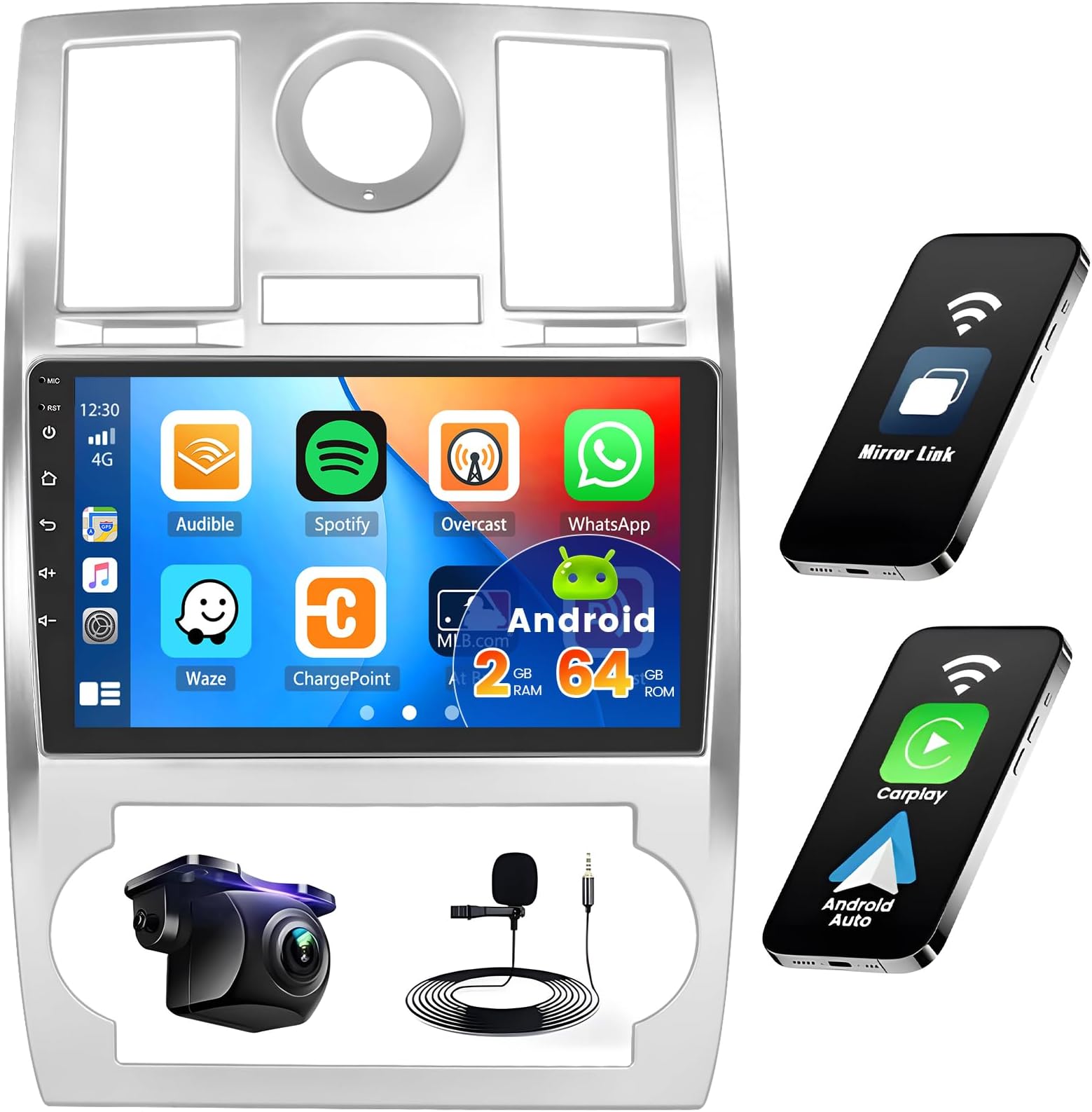 Amazon.com: [2G+64G] Android Car Radio for Chrysler 300 2005 2006 2007 ...