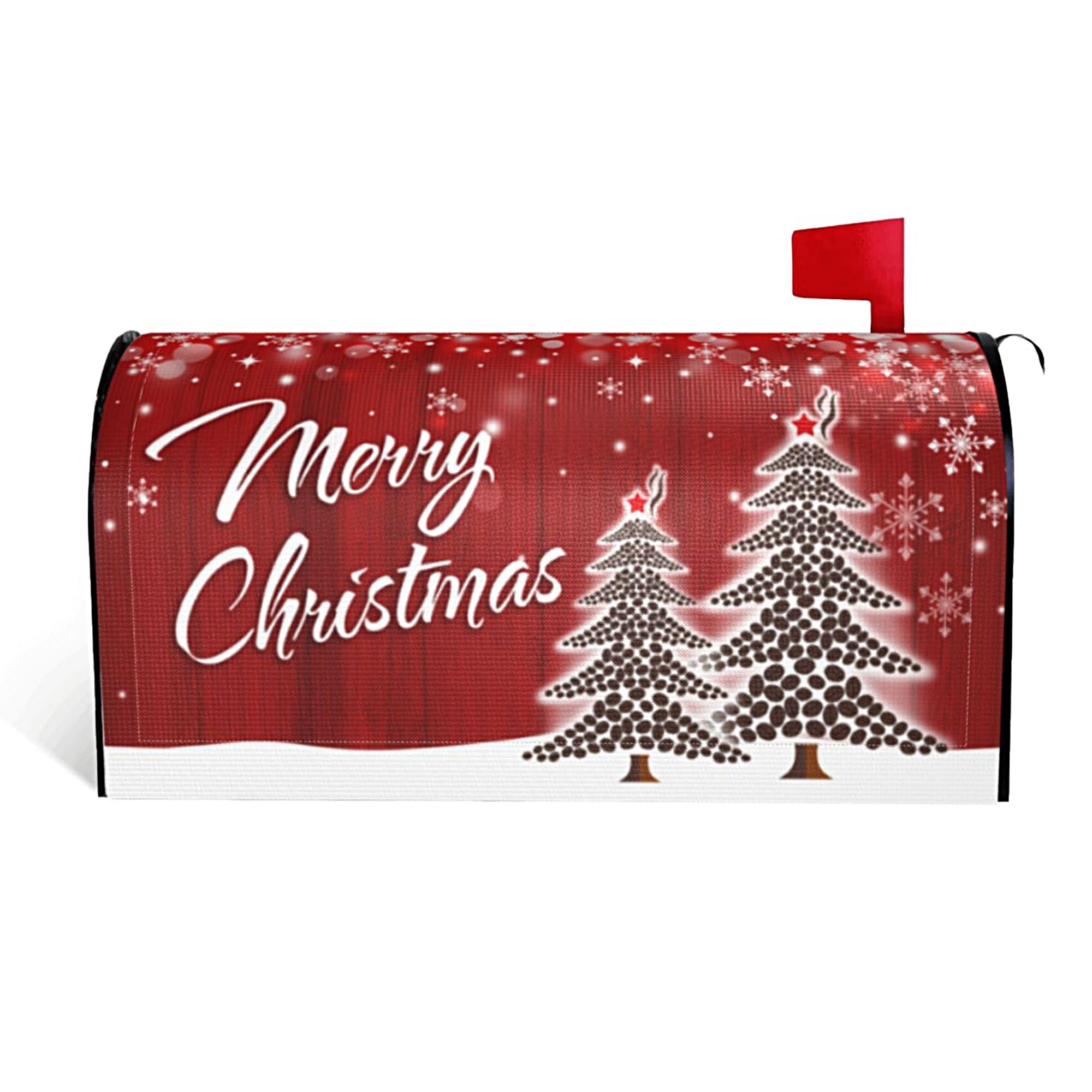 Amazon.com: Merry Christmas Mailbox Cover Magnetic Winter Snowflake ...