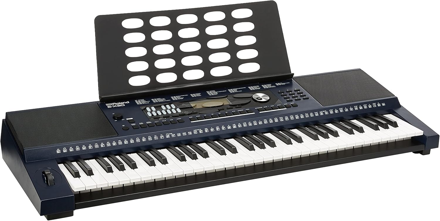 Roland E-X30 Teclado Arreglista, Negro/Azul : Amazon.com.mx: Electrónicos
