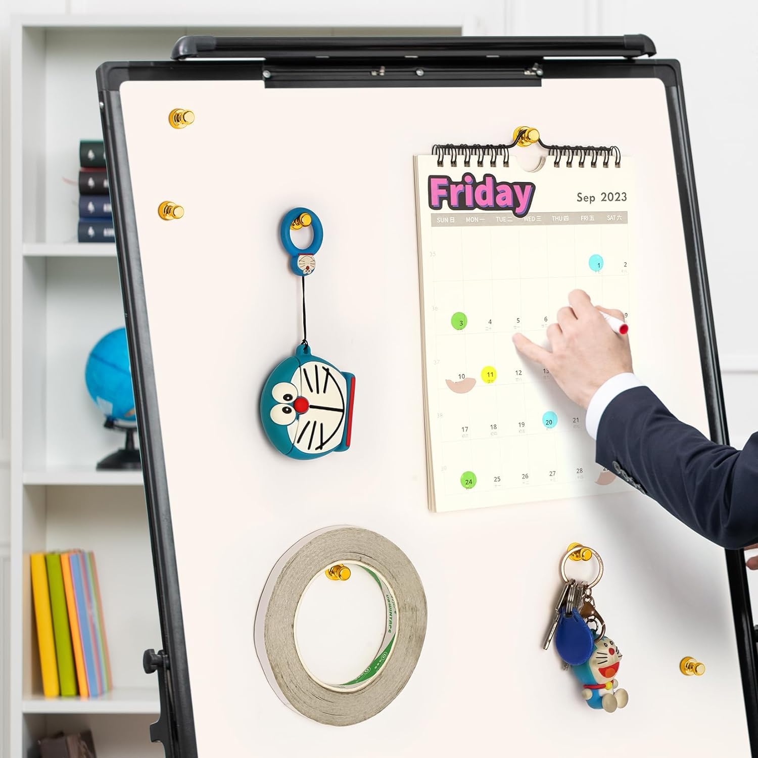 Snapklik.com : 8 Pack Magnetic Push Pins, Fridge Magnets For Whiteboard ...