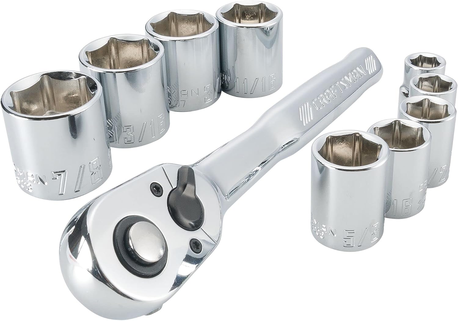 CRAFTSMAN Juego de Dados Mecánicos 3/8 Pulgada 10 Piezas CMMT34553 ...