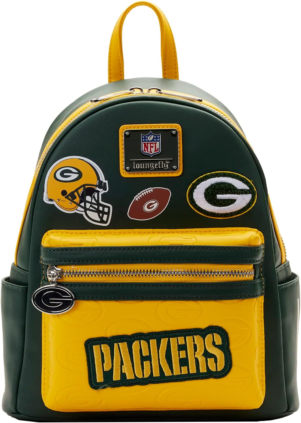 Amazon.com: Loungefly NFL: Green Bay Packers Backpack with Patches ...