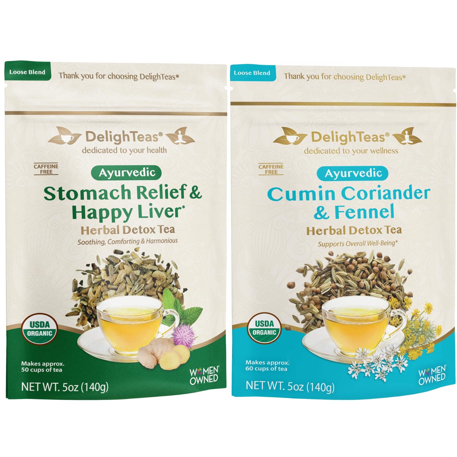 Amazon.com : DelighTeas Detox Tea Bundle - Promotes Healthy Digestion ...