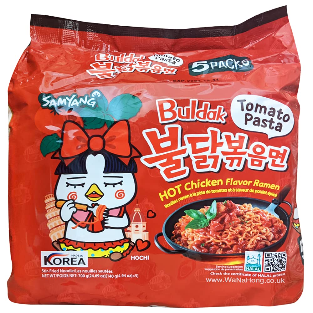 Buy Samyang Buldak Hot Chicken Ramen - Cheese & Tomato Pasta (Pack of 5 ...