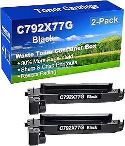 Amazon.com: 2-Pack Compatible High Yield c792e, X792de, x792dte Printer ...