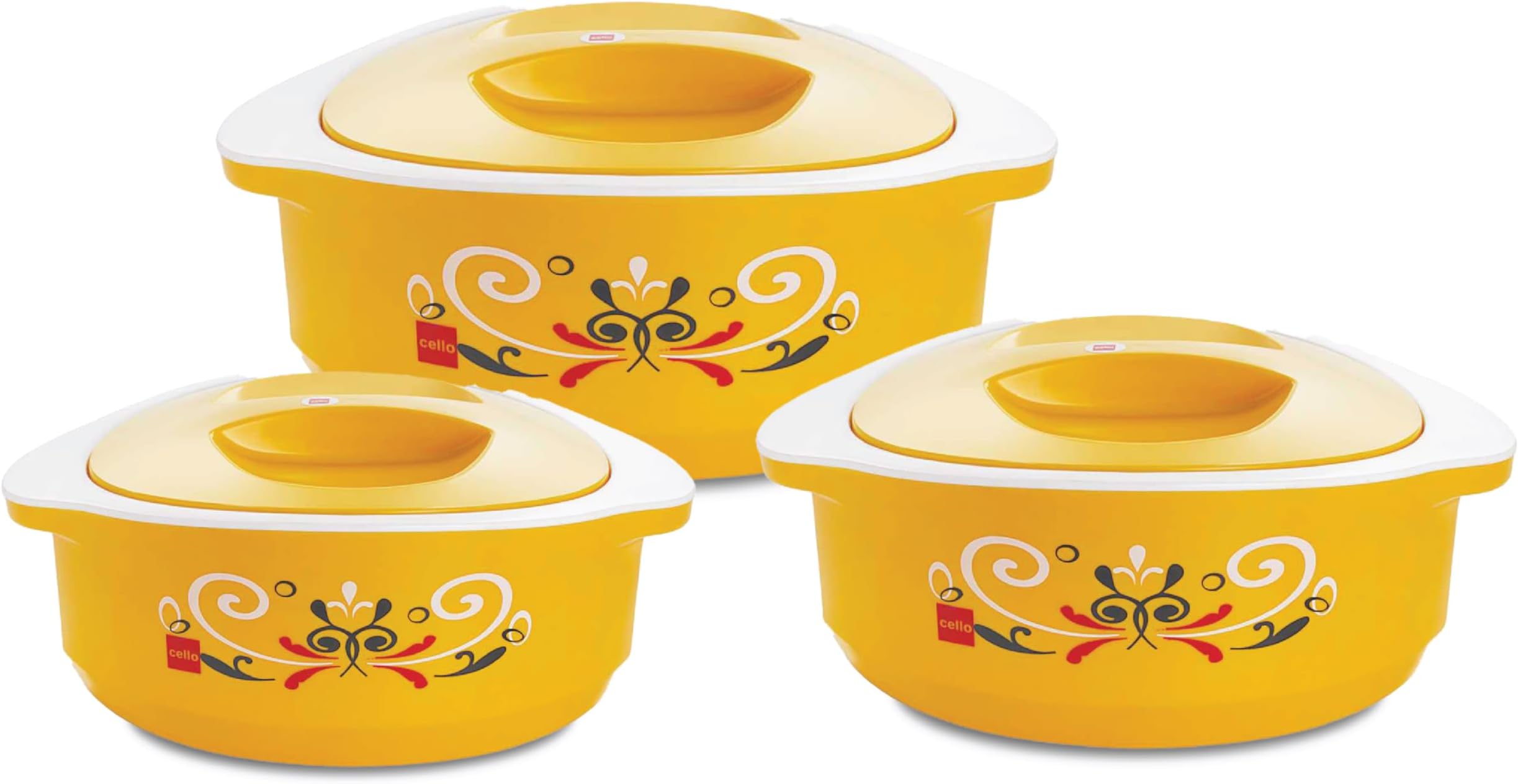 Amazon.com: Cello Hot-Treat Casserole, 3-Piece Set: Home & Kitchen