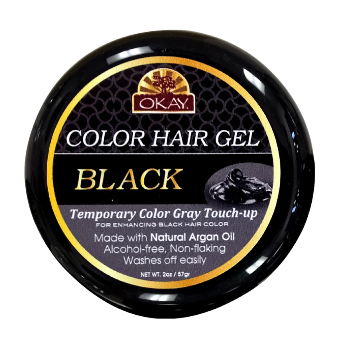 Amazon.com : OKAY Color Hair Gel, Black, 2 Ounce : Beauty & Personal Care