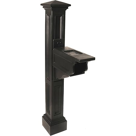 Mayne 580B00100 Newport Plus Mail Post Only, Black - Mailbox Poles - Amazon.com