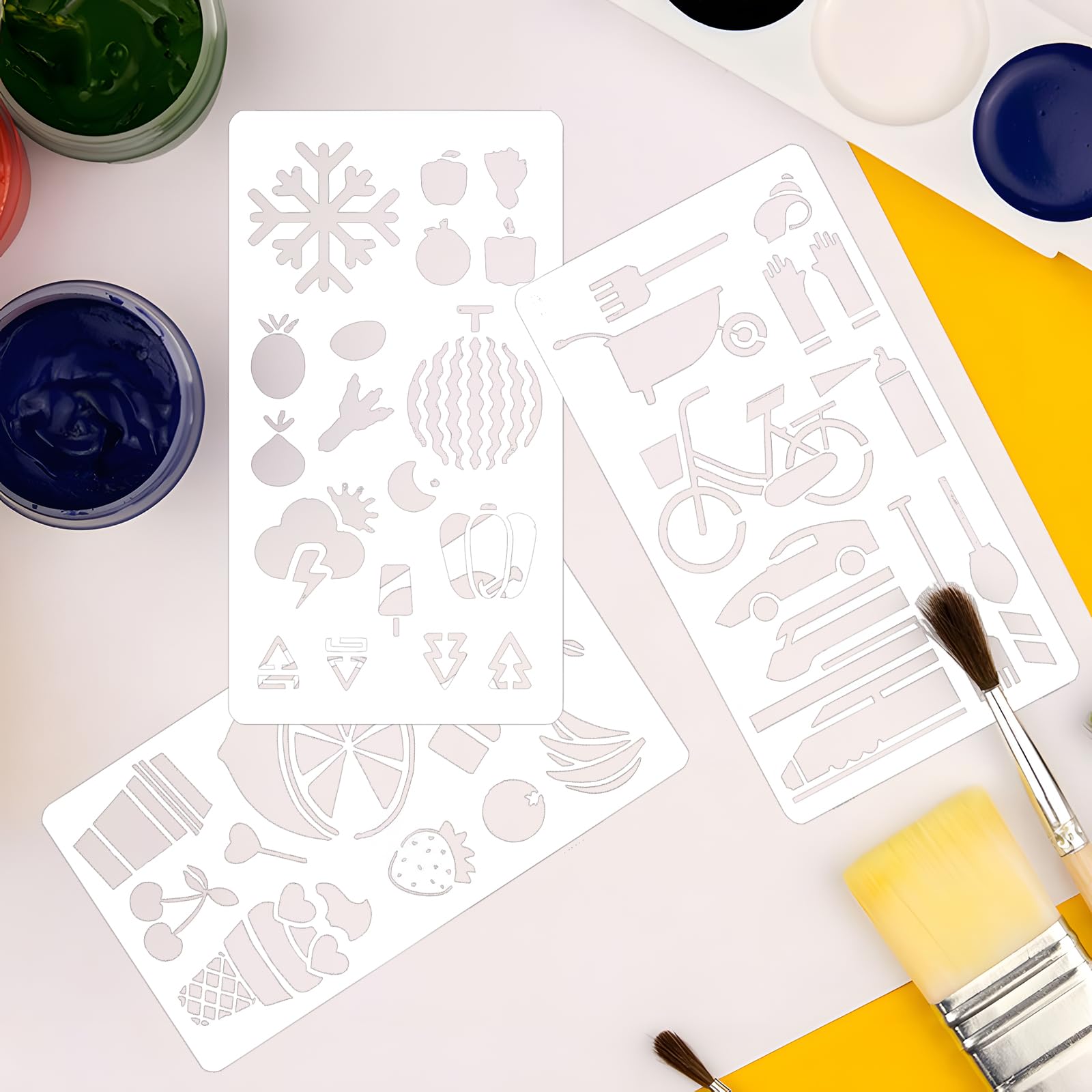 Snapklik.com : 30 PCS Drawing Stencils Set For Kids, Reusable Plastic ...