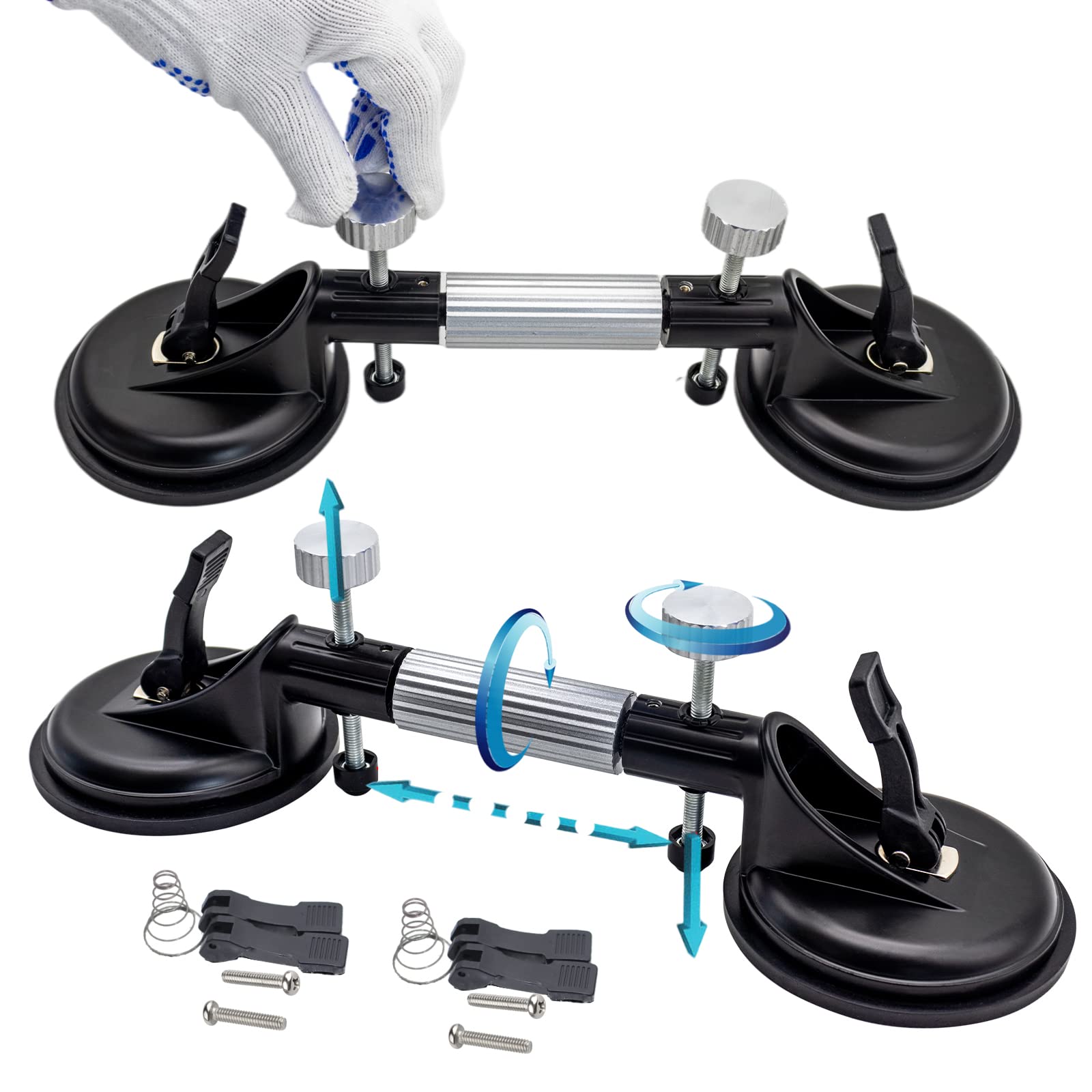 Buy 2PCS Adjustable Suction Cup 6INCH Granite Seam Setter Tile for ...