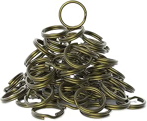Keyrings 100PCS Bulk Steel Round Metal 1 inch Split Ring Heavy Duty ...