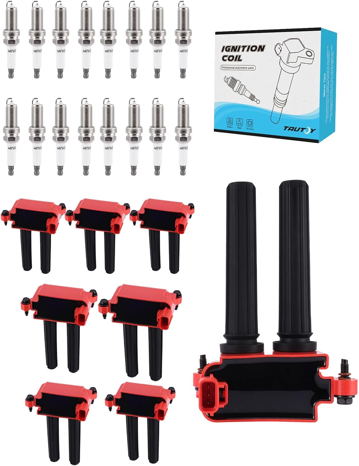 Amazon.com: TAUTOY UF504 Ignition Coil Pack Iridium Spark Plug For ...