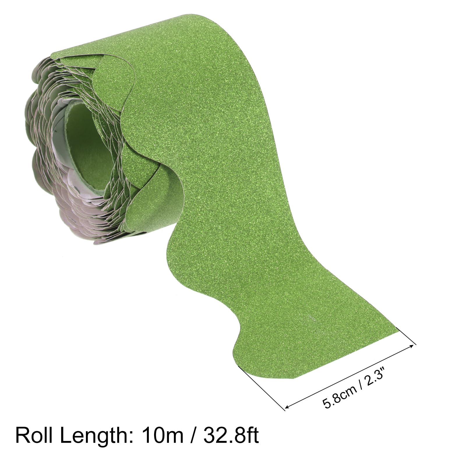 PATIKIL 2.3″ x 32.8ft Bulletin Board Border, Scalloped Trim Strips Wall ...