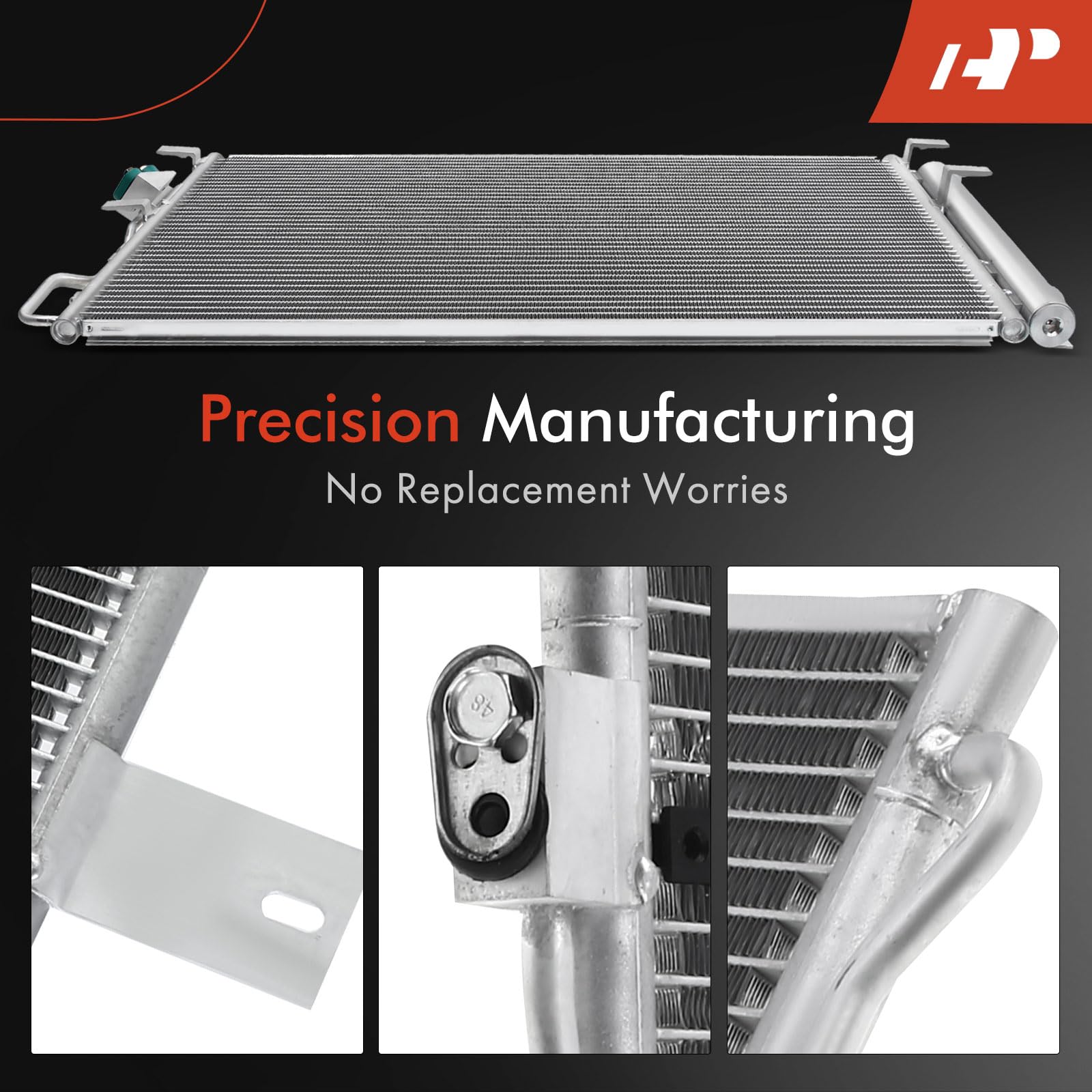 A-Premium Air Conditioning A/C Condenser Compatible with Dodge Ram 2500 ...