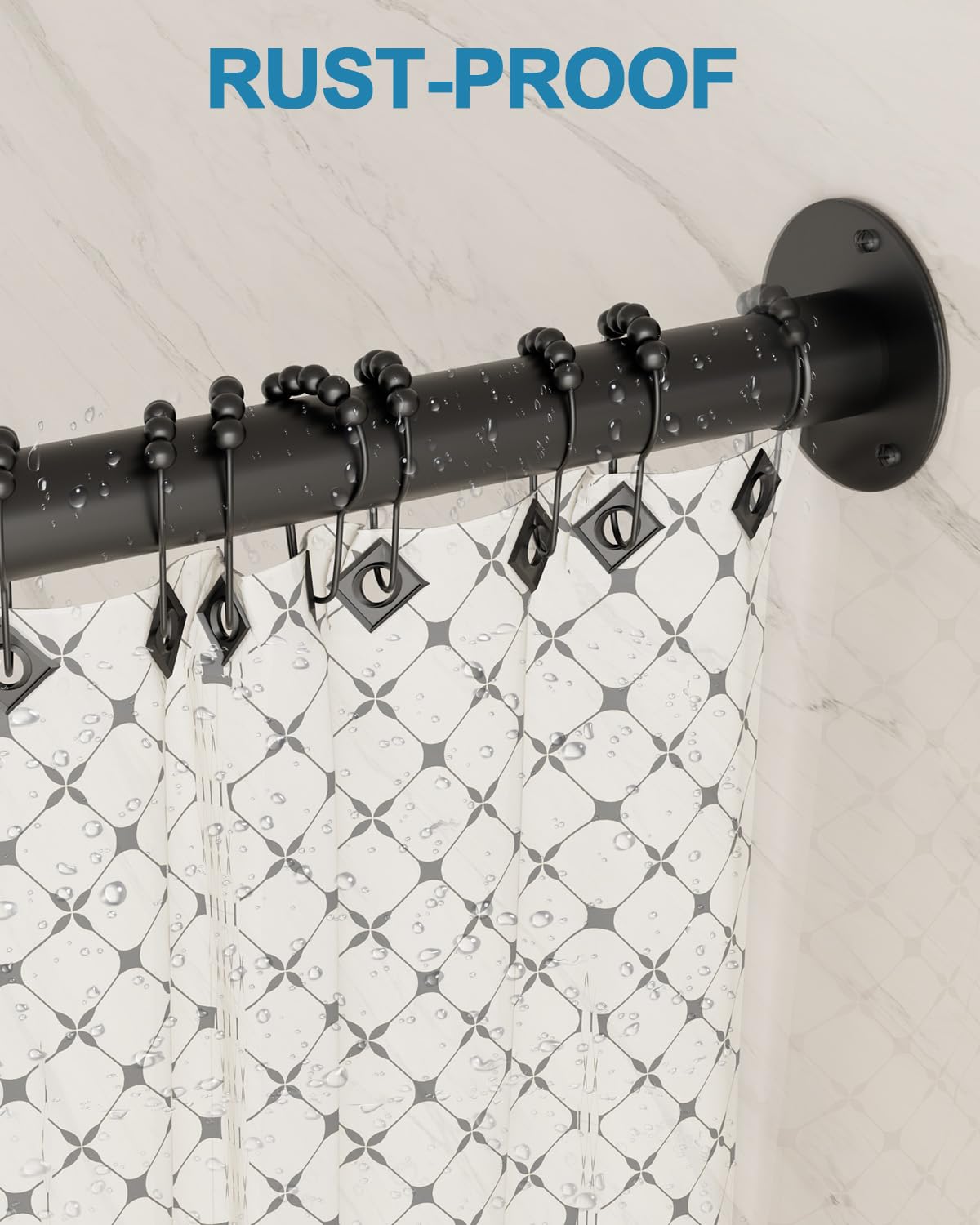 Snapklik.com : Supforce Curved Shower Curtain Rod, L Shaped Corner ...