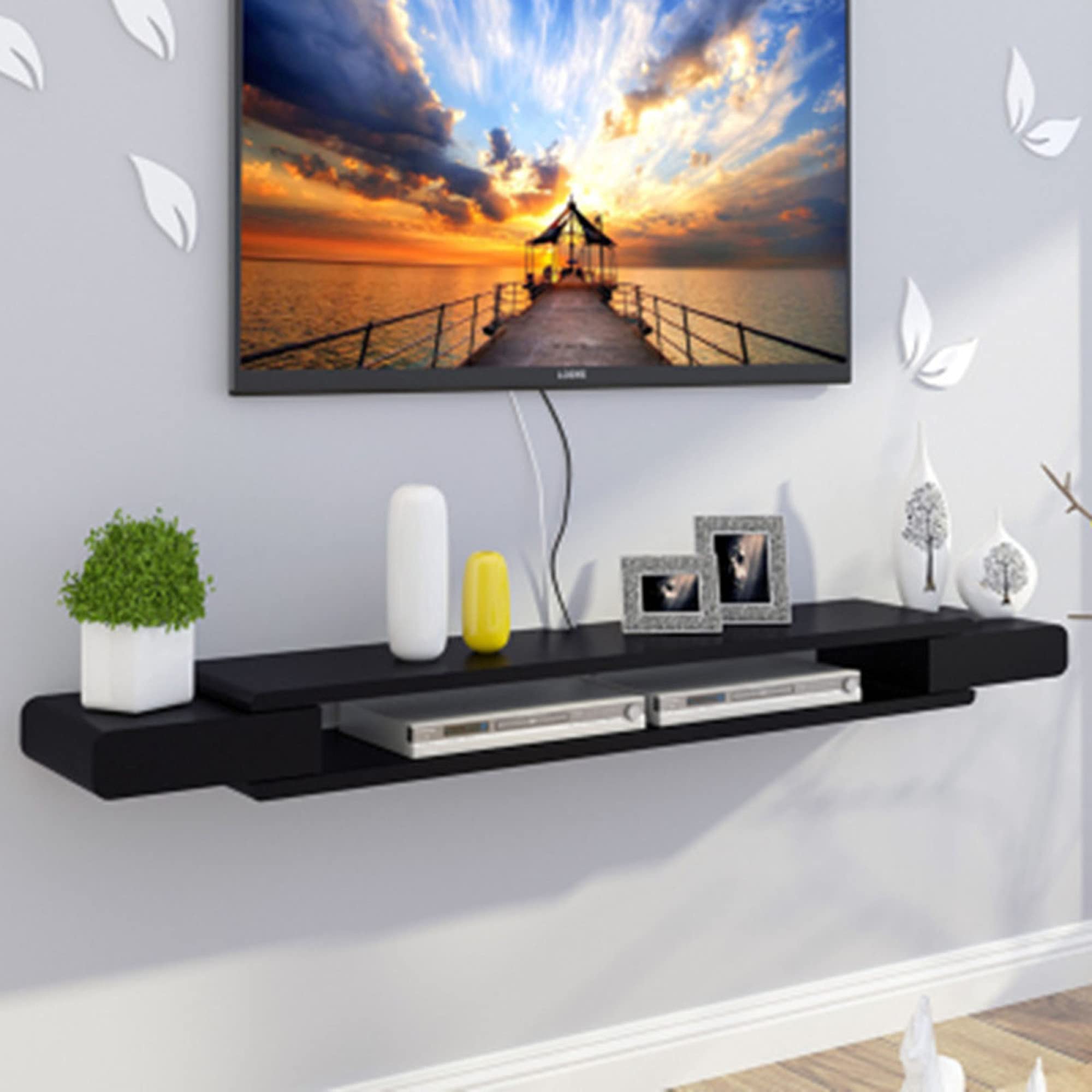 Buy Floating Tv Stand Cabinet Unit Floating Shelf Wall-ed TV Cabinet ...