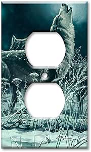 Art Plates - Electrical Outlet Cover Decorative Metal Wall Plate ...