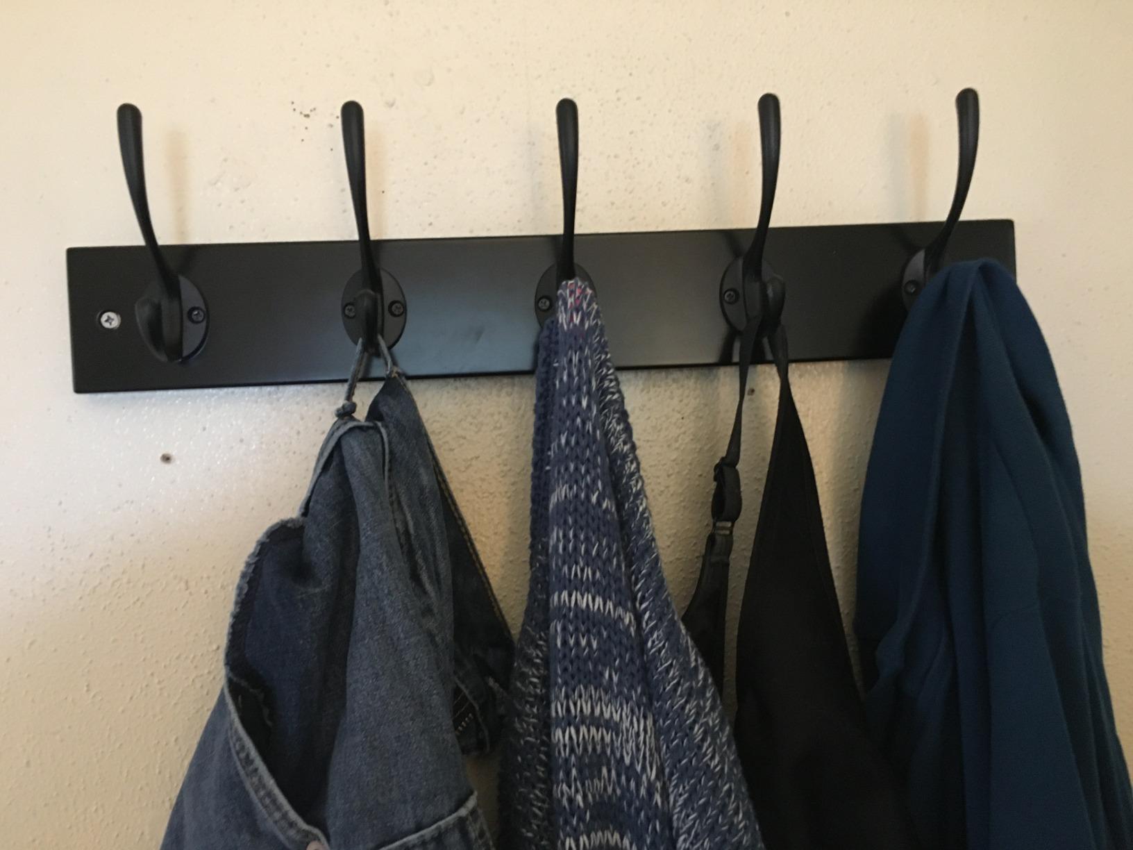 Amazon.com: WEBI Coat Rack Wall Mounted,Coat Hanger Wall,16’’ Hole to ...