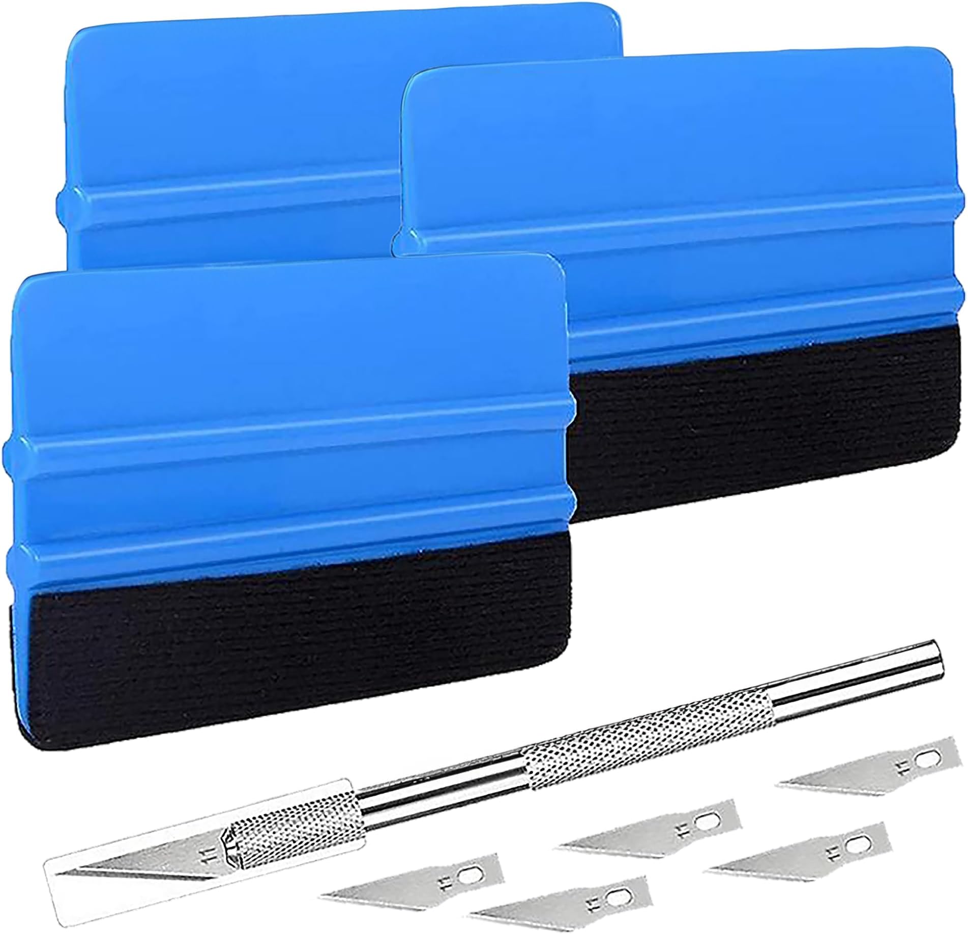 Amazon.com: Vinyl Squeegee 4 Inch Vinyl Scraper Felt Squeegee Felt ...