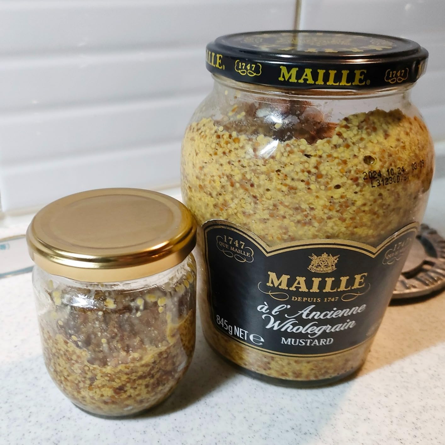 Amazon | MAILLE(マイユ) 種入りマスタード 845g | MAILLE(マイユ) | からし・マスタード 通販