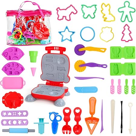 Playdough Rolling Pins Textured and Dough Tools and Cutters, Wooden ...