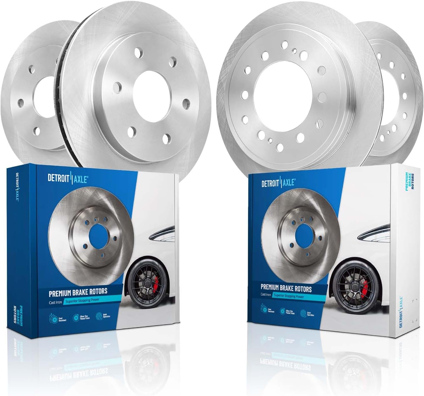 Amazon.com: Detroit Axle - Brake Rotors for 2003-2009 Toyota 4Runner ...