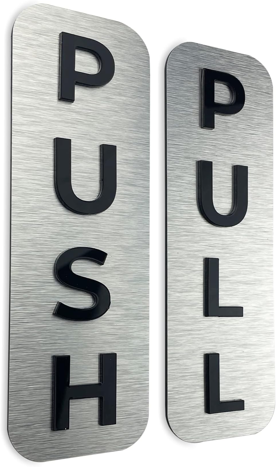 Self-Adhesive Push Pull Signs - High Strength Adhesive Aluminium Door ...