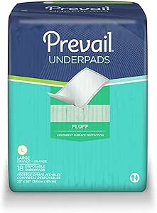 Prevail Premium Fluff Disposable Underpad - Large - 23"x36"(Pack Of 4 ...
