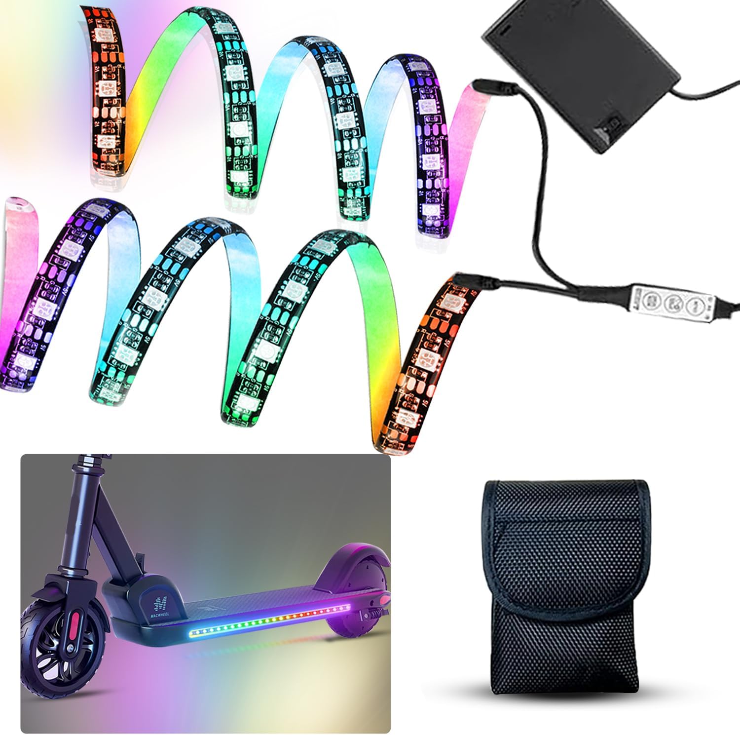 Amazon.com: YHGSEE Electric Scooter LED Strip Light, Night Cycling ...