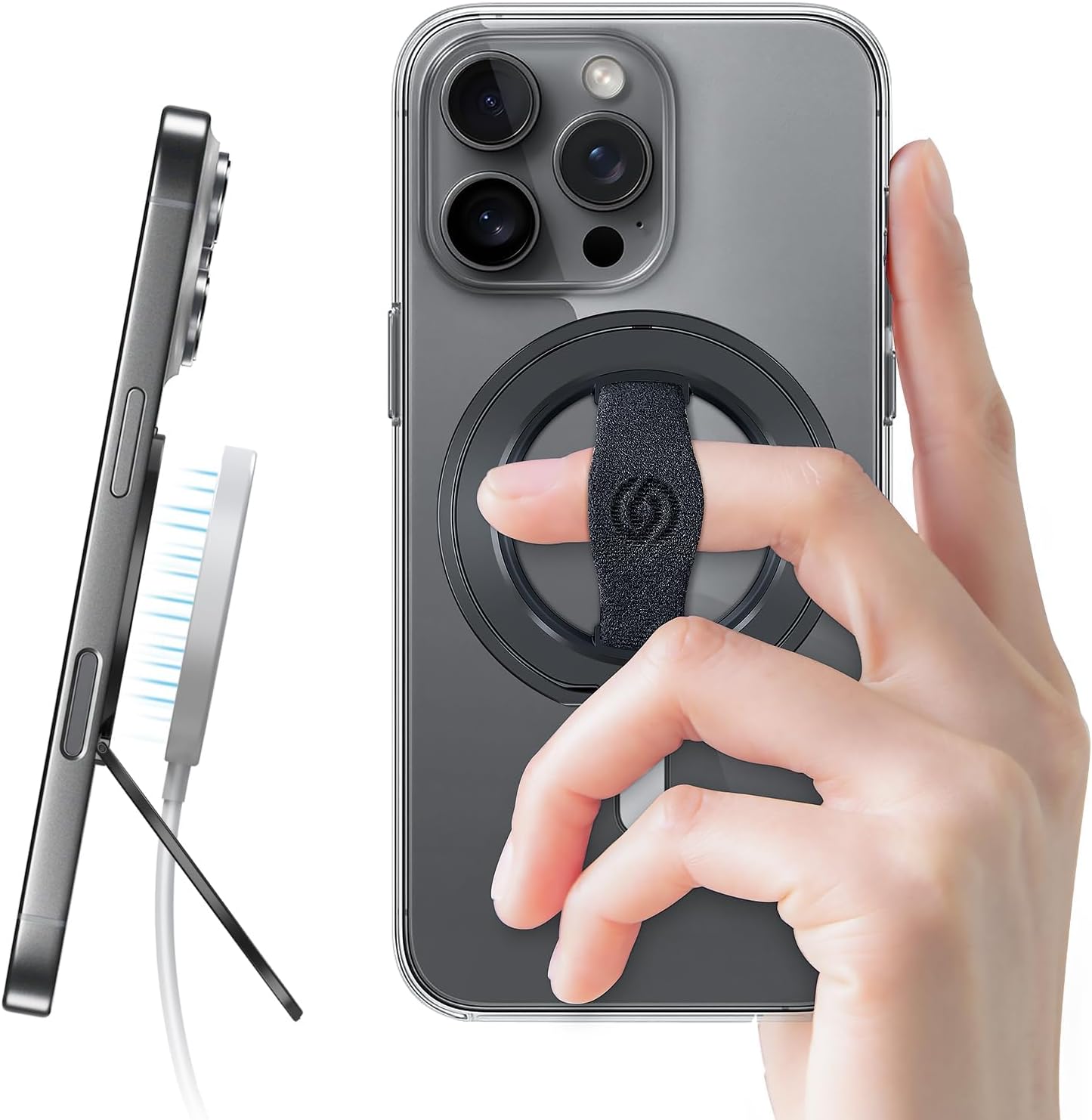 Amazon.com: Snap 4 Luxe Ultra-Thin Magnetic Phone Grip & Stand - Fits ...