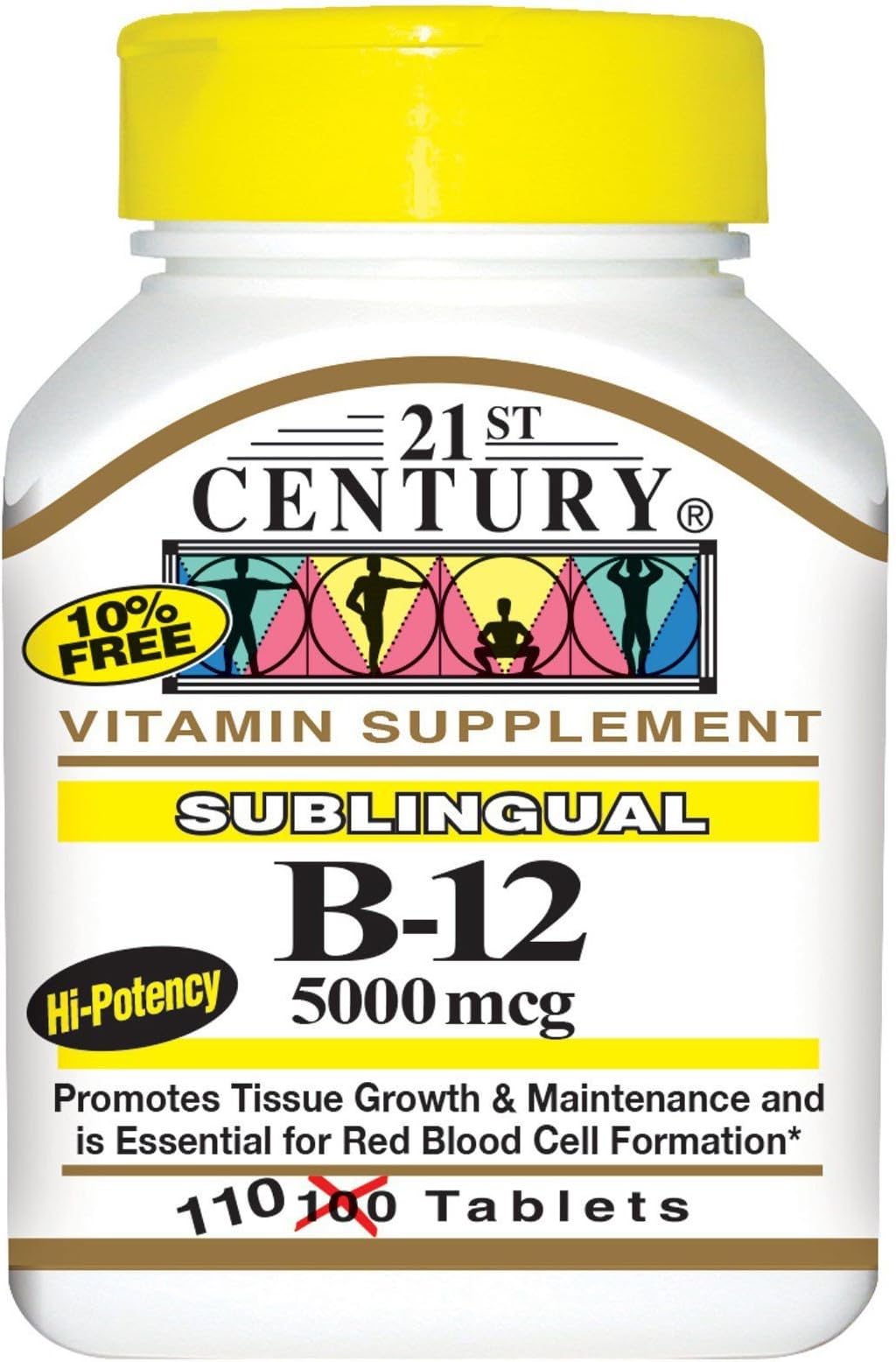 Amazon.com: Vit B-12 5000 Mcg Tabs Sblngl : Health & Household