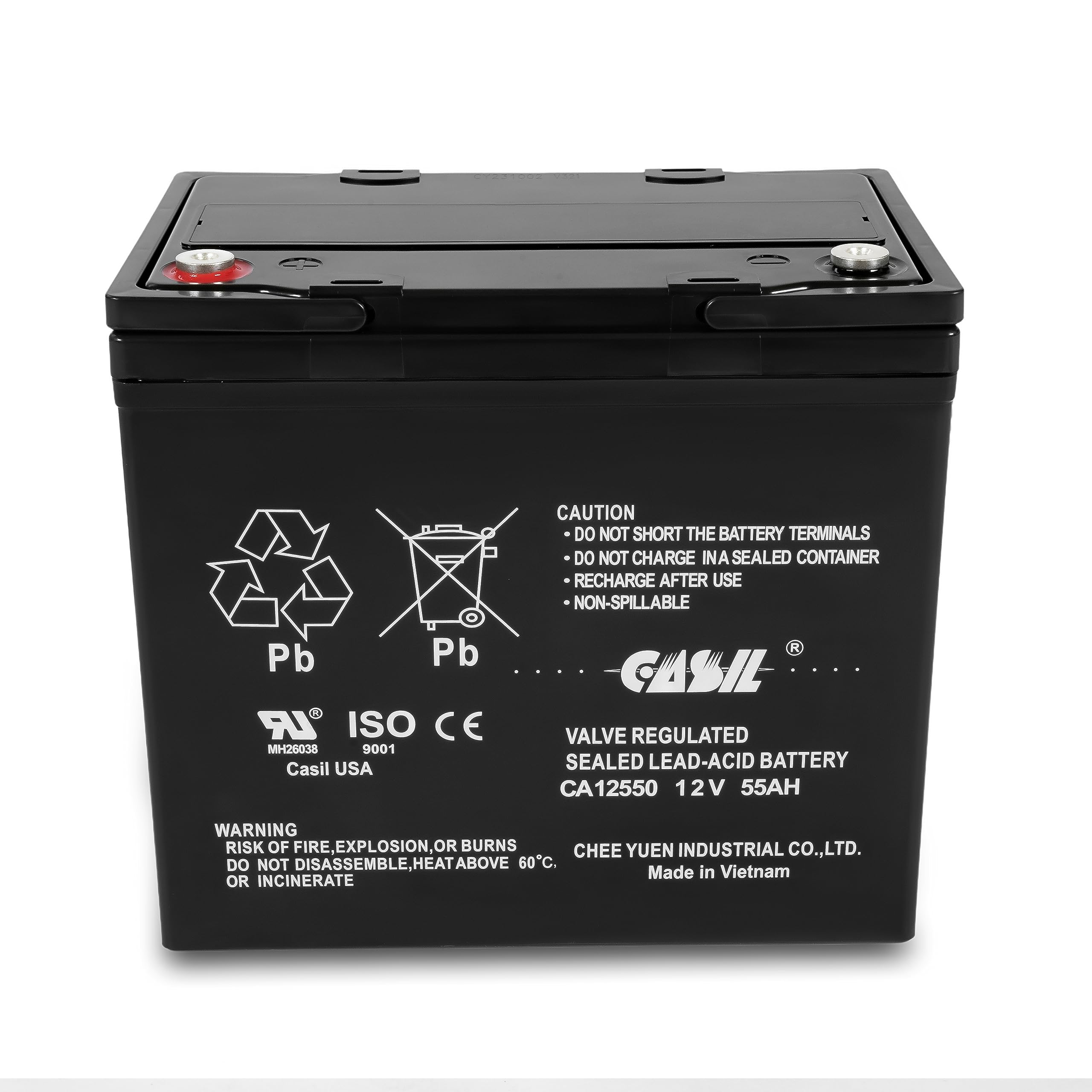 Snapklik.com : Casil Marine Battery 12V 55Ah - Premium Trolling Motor ...