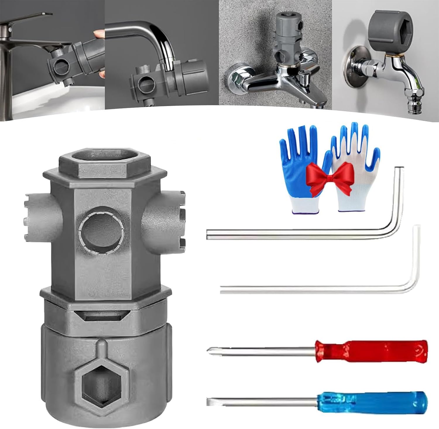 All in One Wrench Tool Set for Faucet,Multifunctional 16 in 1 Kitchen ...