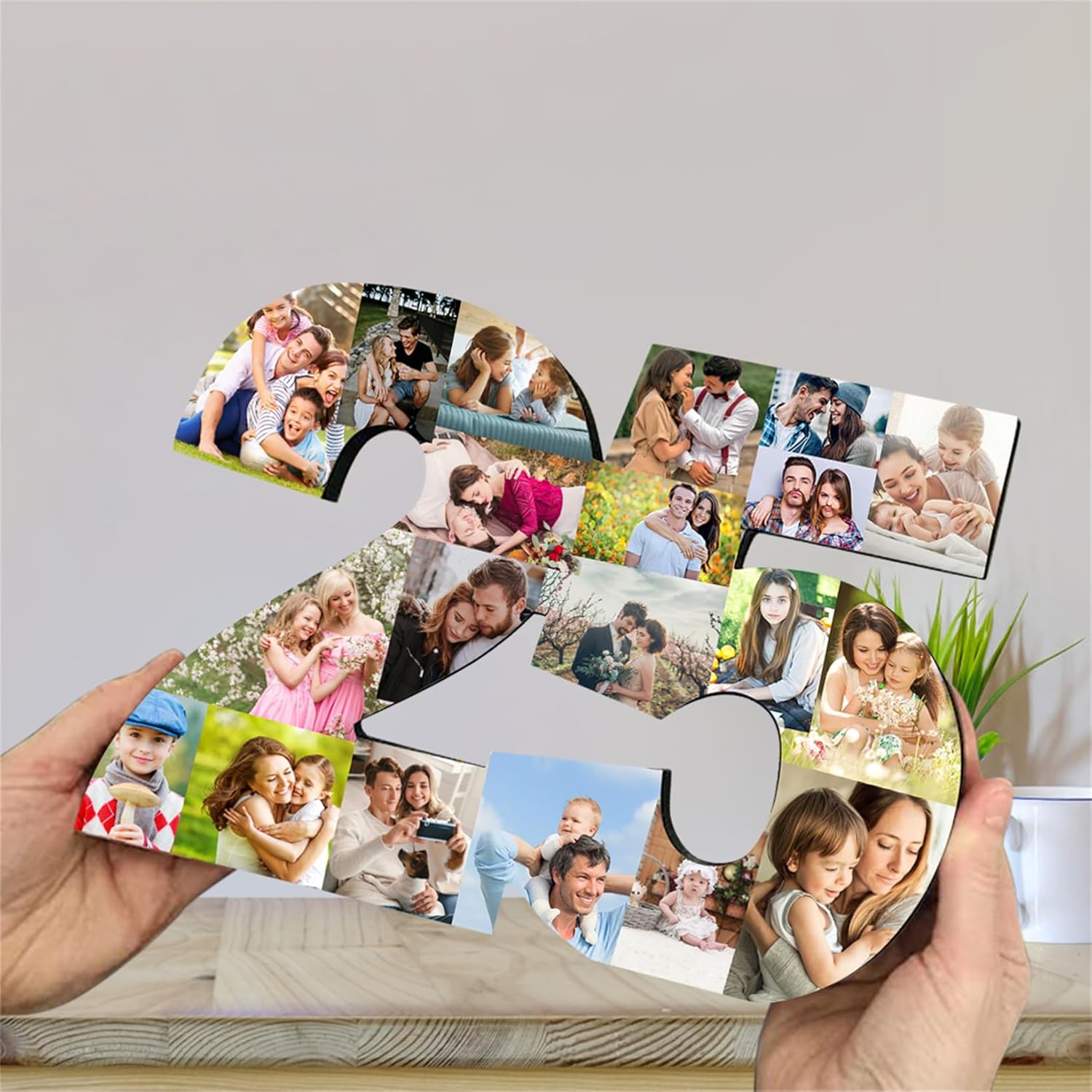 Amazon.com - Personalized Numbered Photo Collage Frame with 1-20 Photos ...