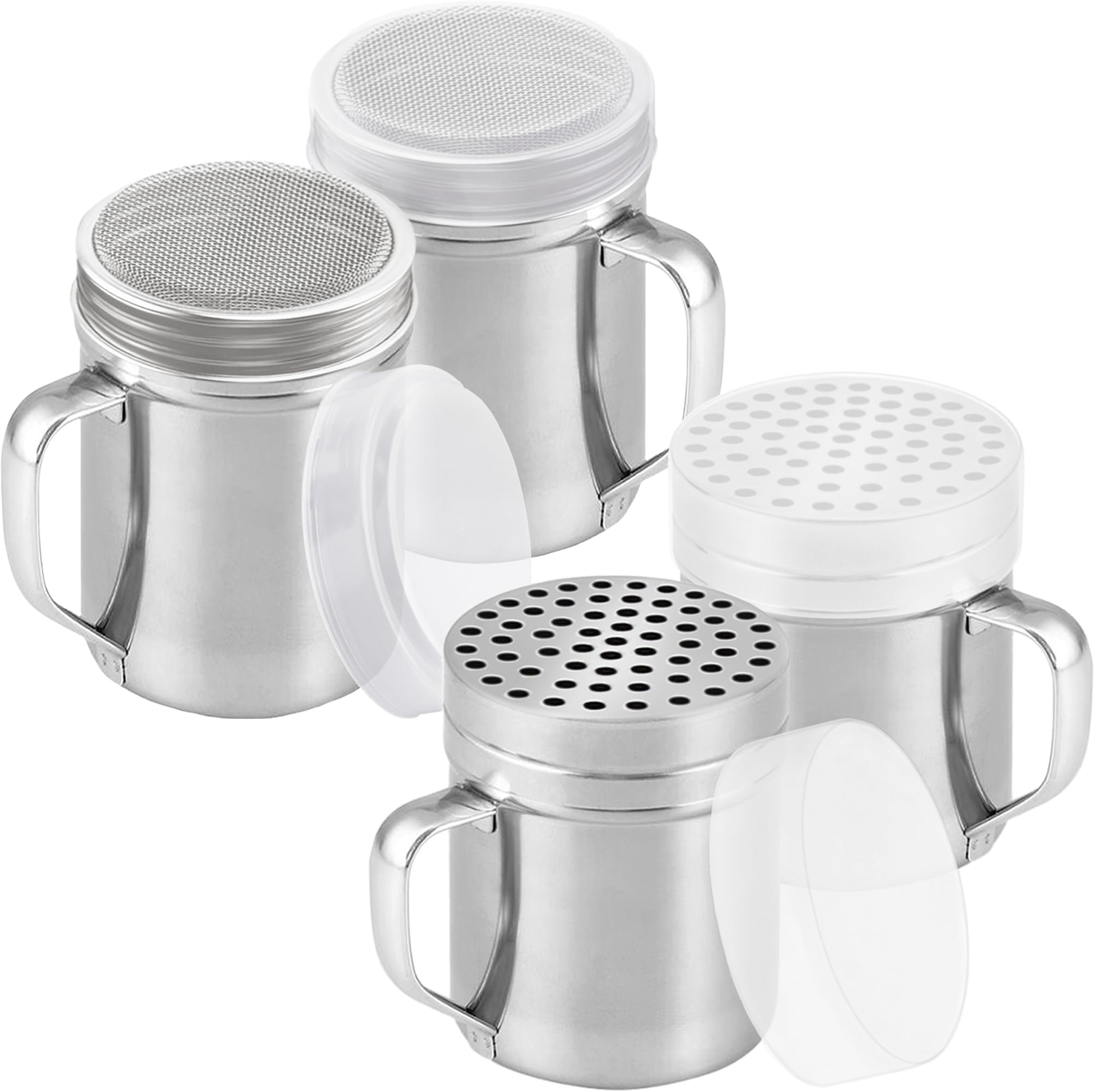 Amazon.com: [2-pack] 10oz Metal Cheese Shaker with Large Holes, [2-pack ...
